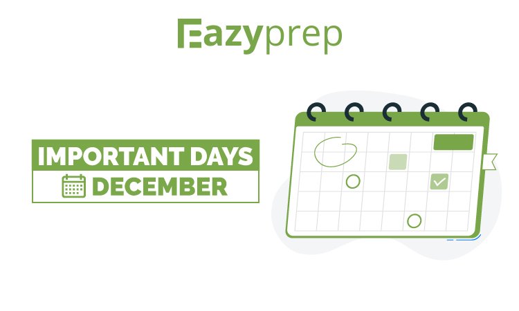 Important Days In December - Eazyprep